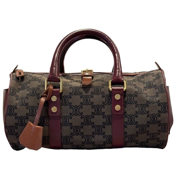 Celine | Bags | Celine Triomphe Cavas Boston Bag | Poshmark